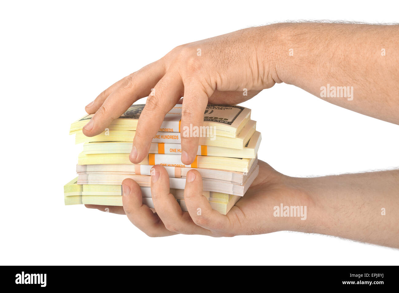 Hand with money Stock Photo - Alamy