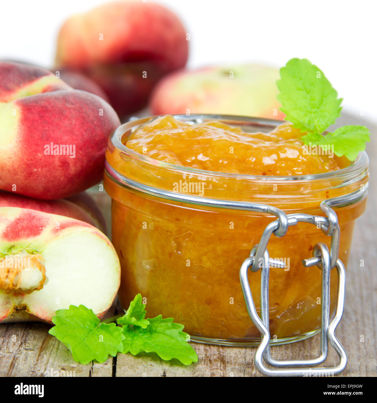 Peach jam jar hi-res stock photography and images - Alamy
