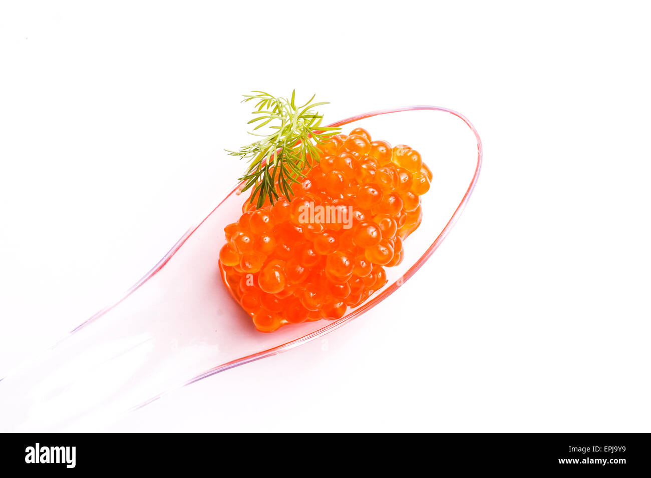 Luxury Golden Caviar Appetizer isolated on white Stock Photo - Alamy