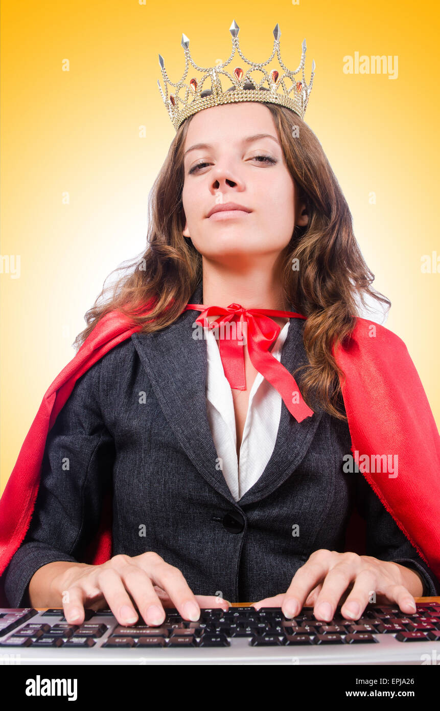 Office queen isolated on the white Stock Photo - Alamy