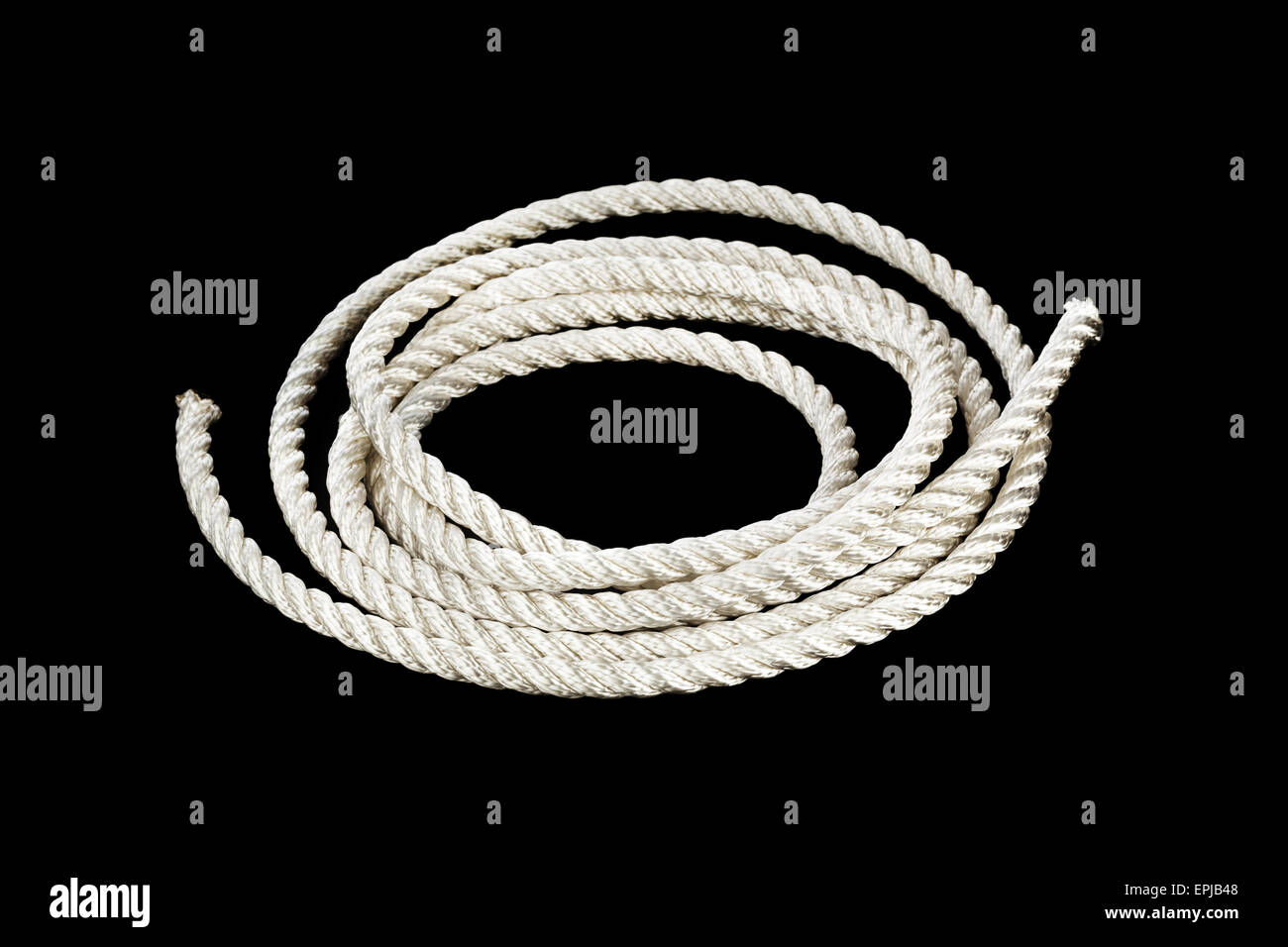 Roll of rope Stock Photo - Alamy