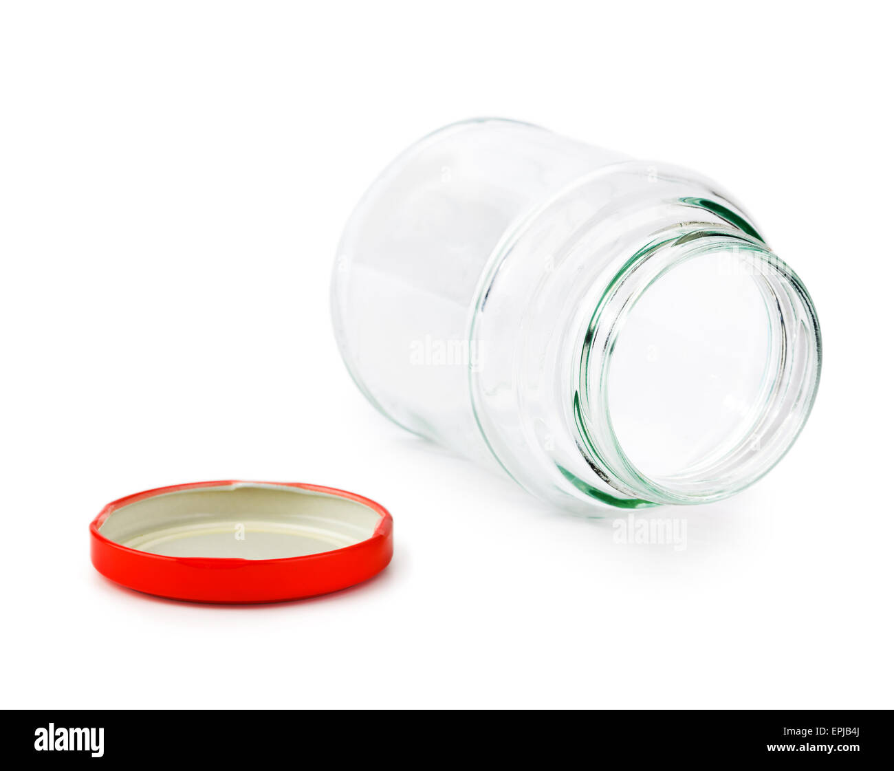Empty glass jar Stock Photo - Alamy