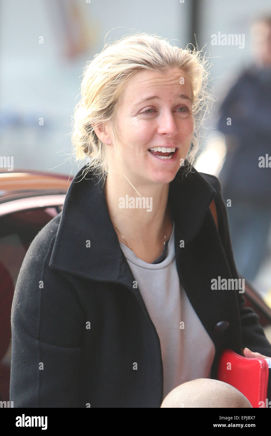 Nina Eichinger checking in at Tegel airport TXL without wearing any ...