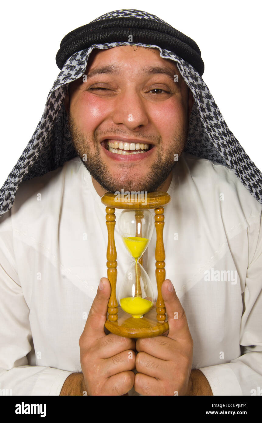 Arab man hourglass hi-res stock photography and images - Alamy