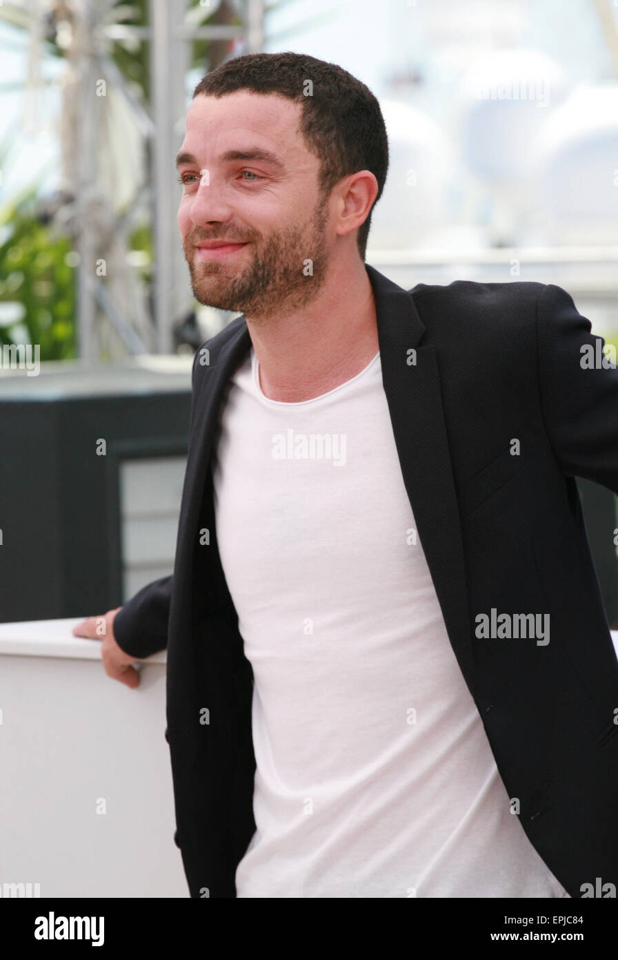Cannes, France. 18th May, 2015. Actor Guillaume Gouix at the Enragés ...