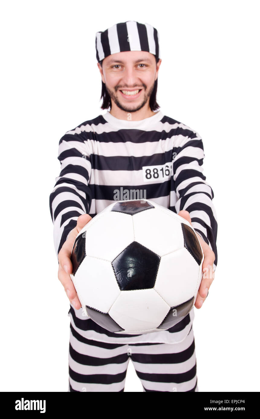 Prison inmate isolated on the white background Stock Photo - Alamy