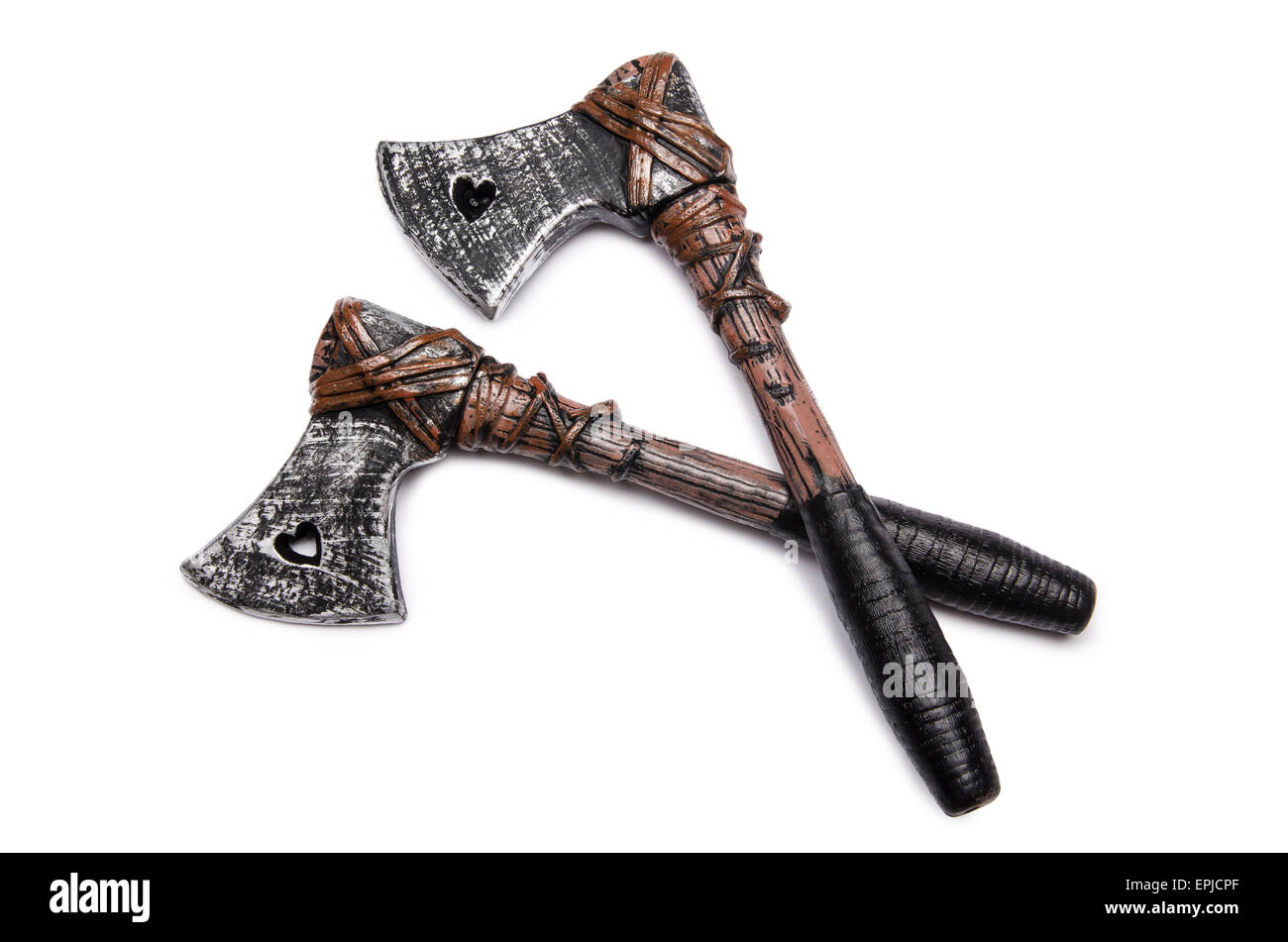 Axe isolated on the white background Stock Photo - Alamy