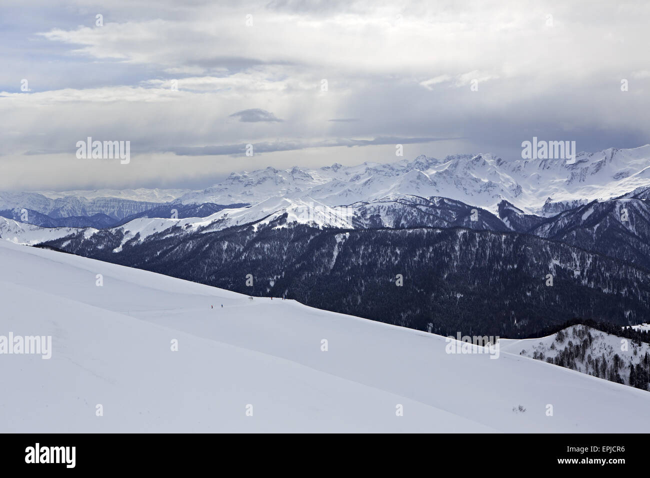 Mountain view Gagra Range Stock Photo - Alamy