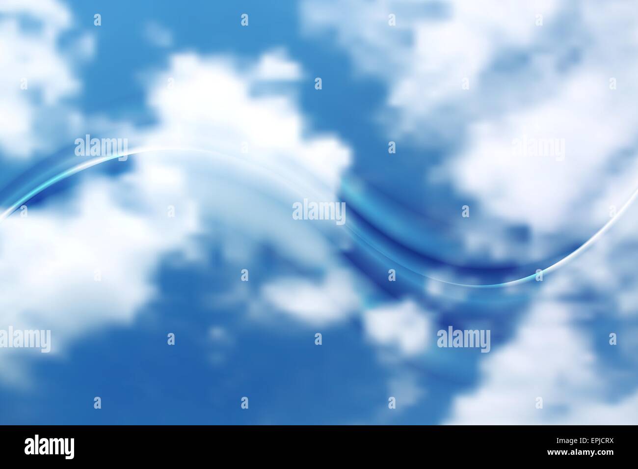 Abstract wave on sky background Stock Photo - Alamy