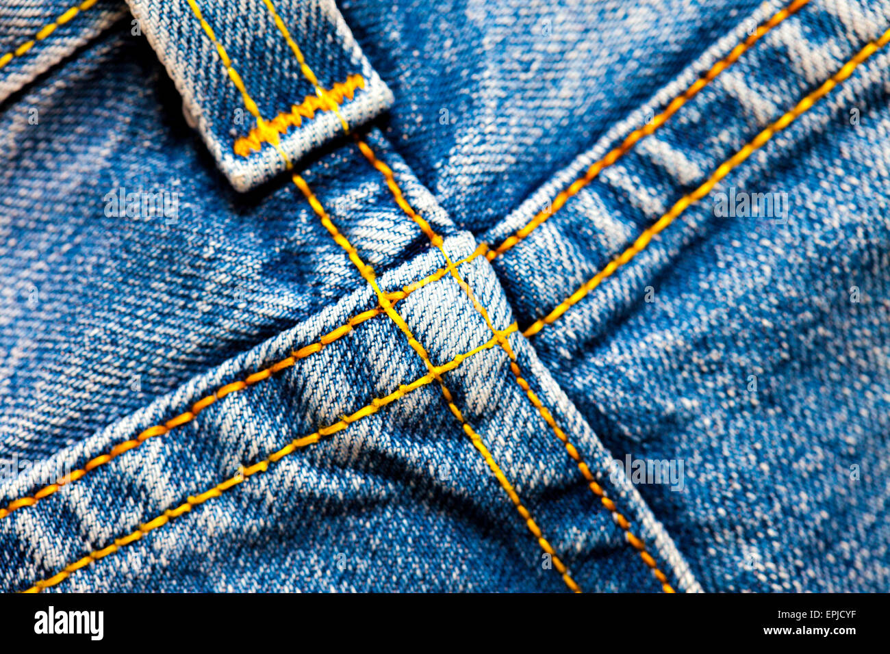 Crossed seams on denim Stock Photo - Alamy