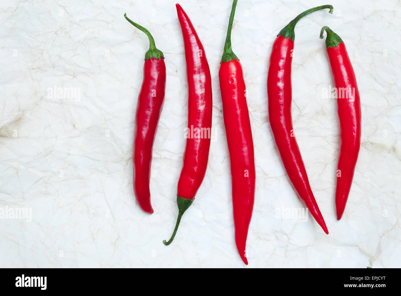 Five red hot chili hi-res stock photography and images - Alamy