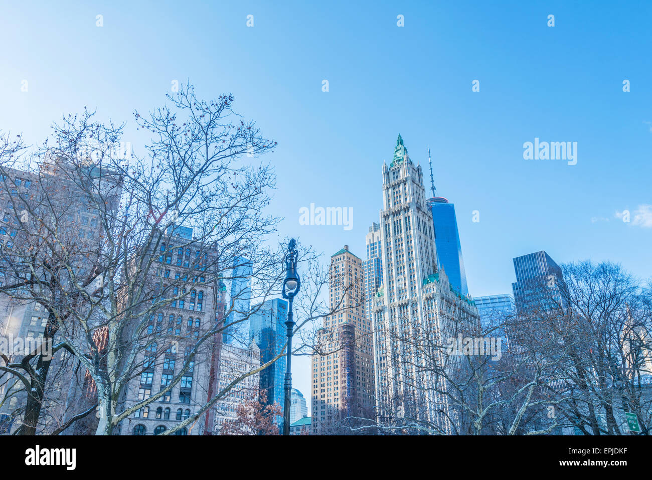 Panorama of downtown Manhattan Stock Photo - Alamy