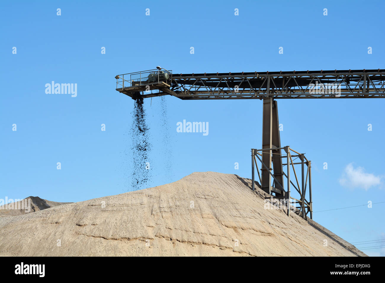 quarrying of sand and gravel Stock Photo - Alamy