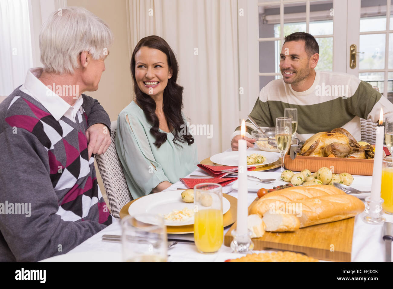 Traditional roast dinner mother father hi-res stock photography and ...
