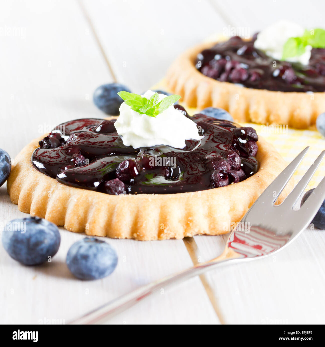 Blaubeertortchen hi-res stock photography and images - Alamy
