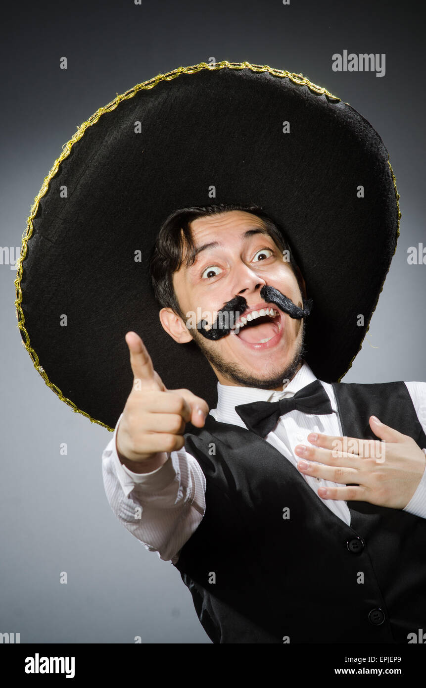 Mexican man in funny concept Stock Photo - Alamy