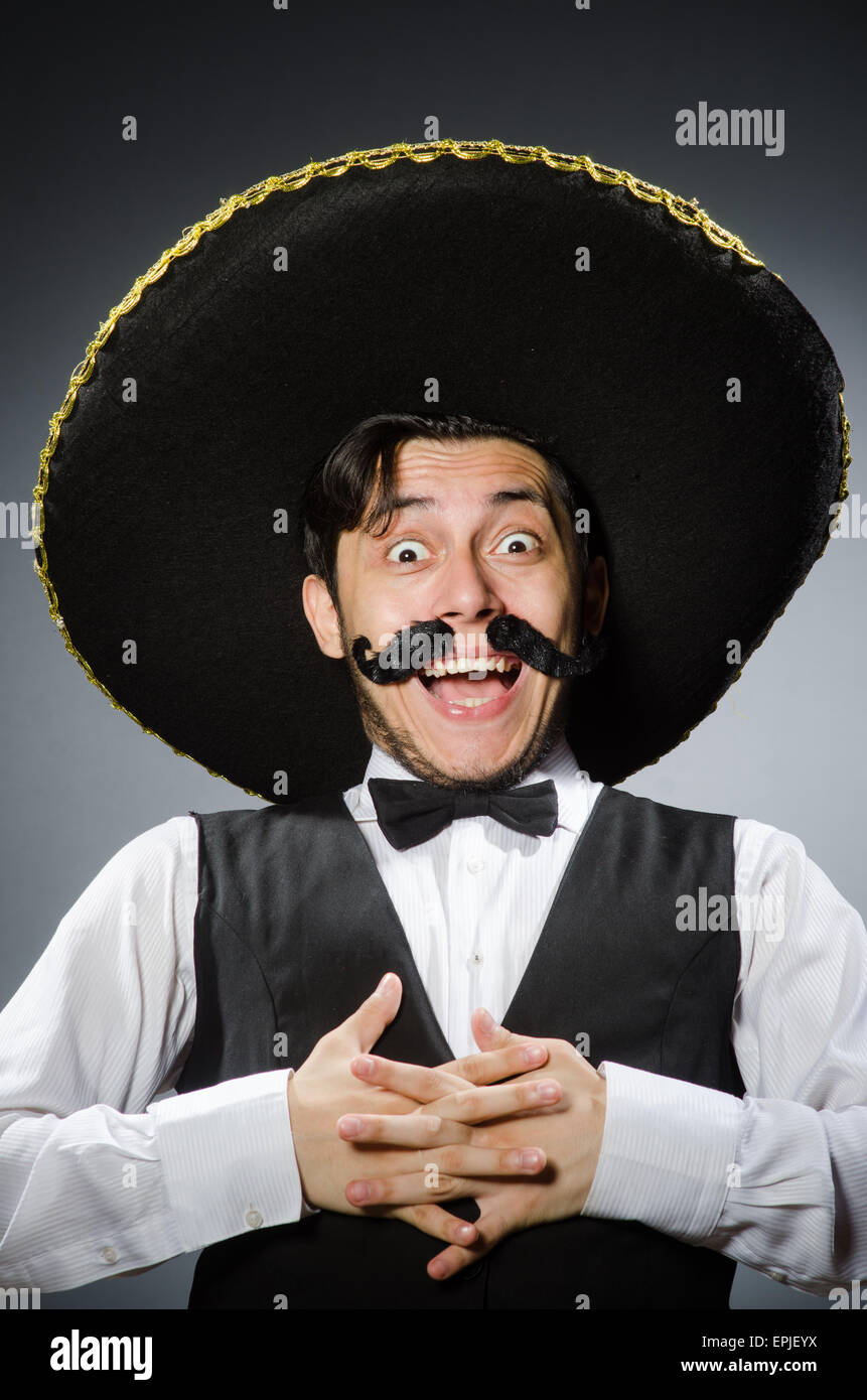 Mexican man in funny concept Stock Photo - Alamy
