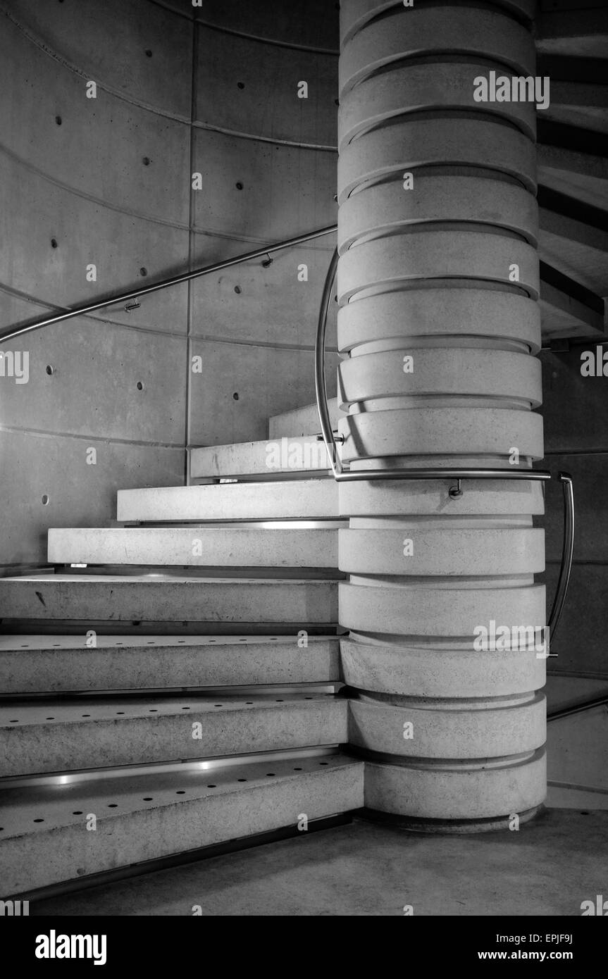 Modern staircase in museum hi-res stock photography and images - Alamy