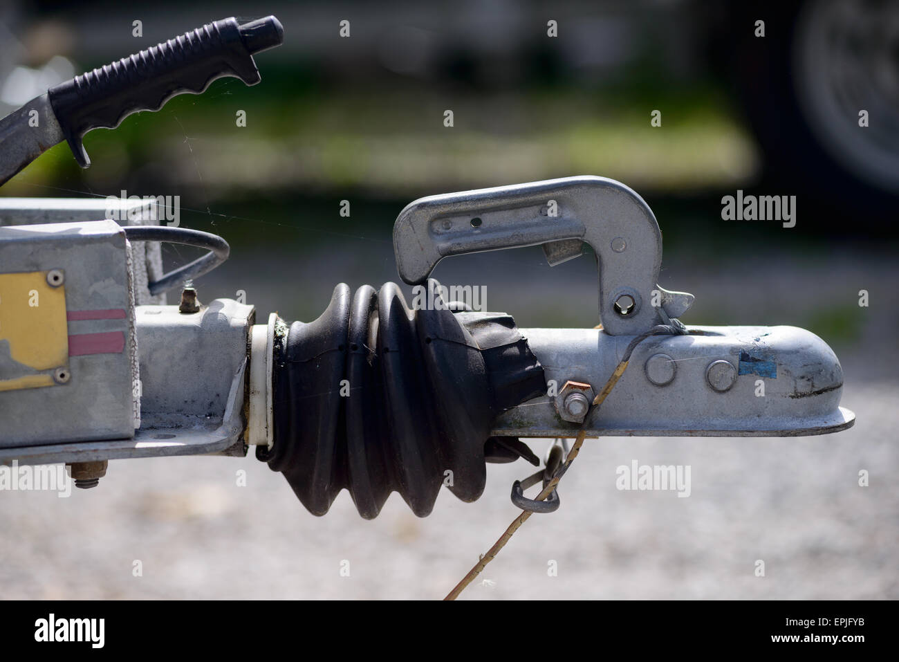 close-up trailer hook for boats Stock Photo - Alamy