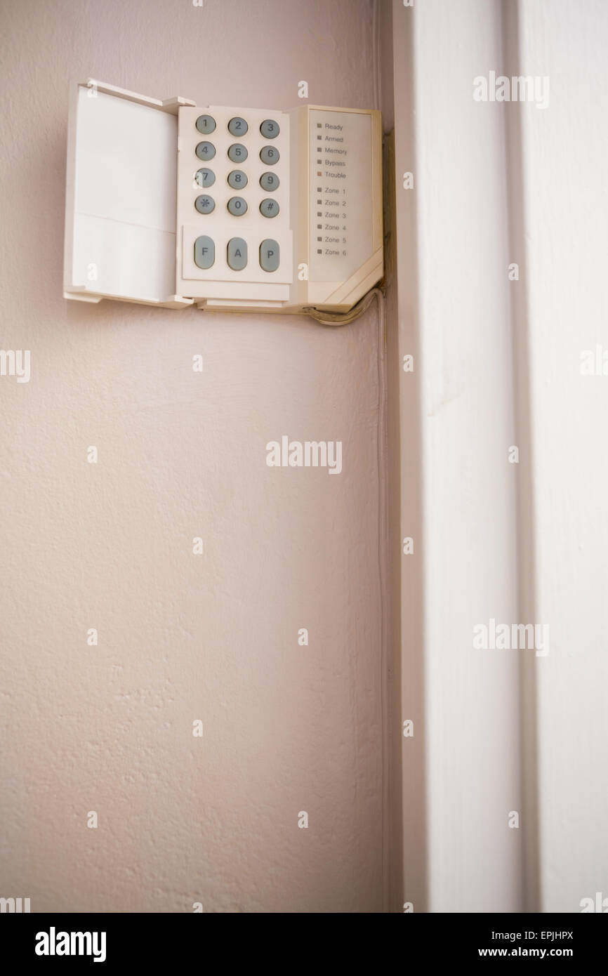 Close up of home security keypad Stock Photo - Alamy