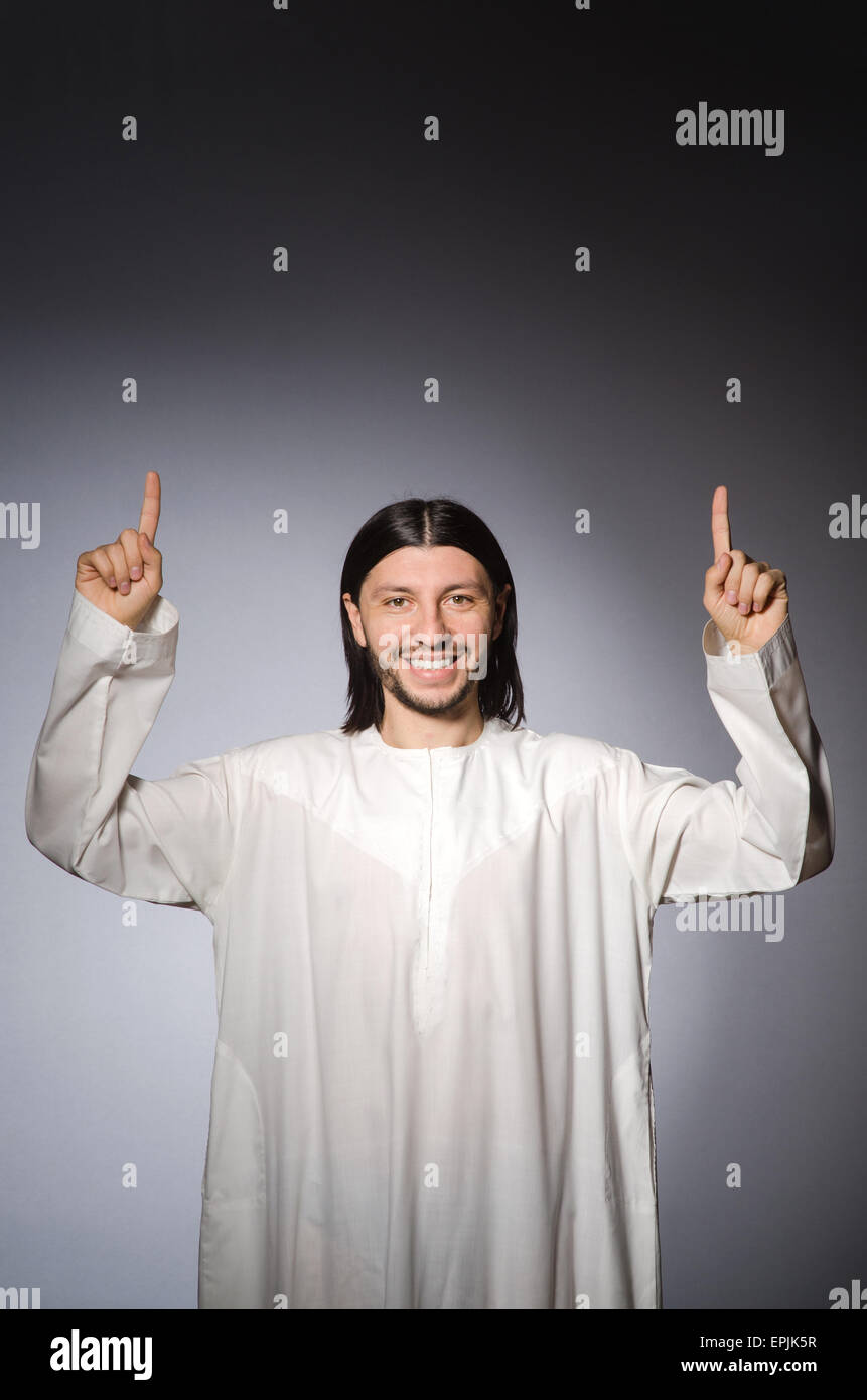 Priest man in religious concept Stock Photo - Alamy