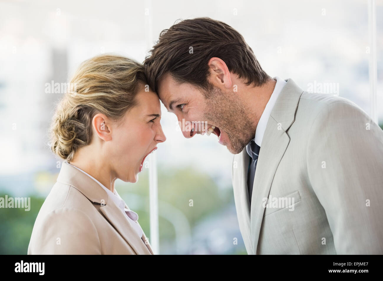 Angry young businessman arguing fighting hi-res stock photography and ...