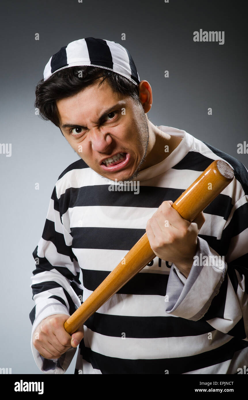 Funny prison inmate in concept Stock Photo - Alamy