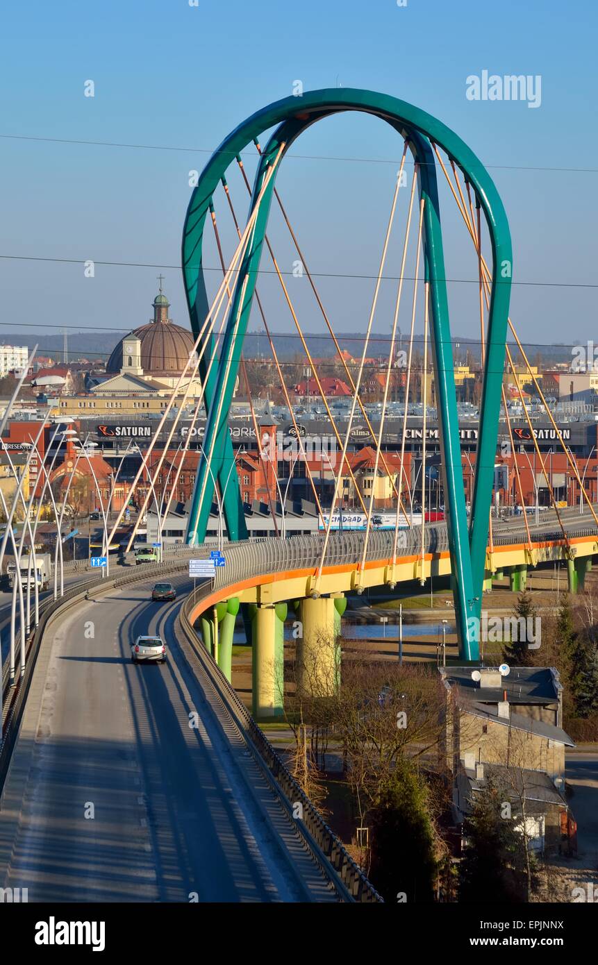 Bridge over a river in Bydgoszcz, Poland Stock Photo - Alamy