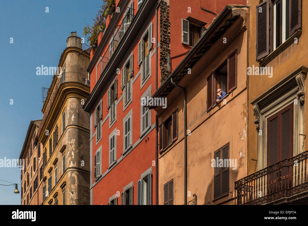 Rome old windows hi-res stock photography and images - Alamy