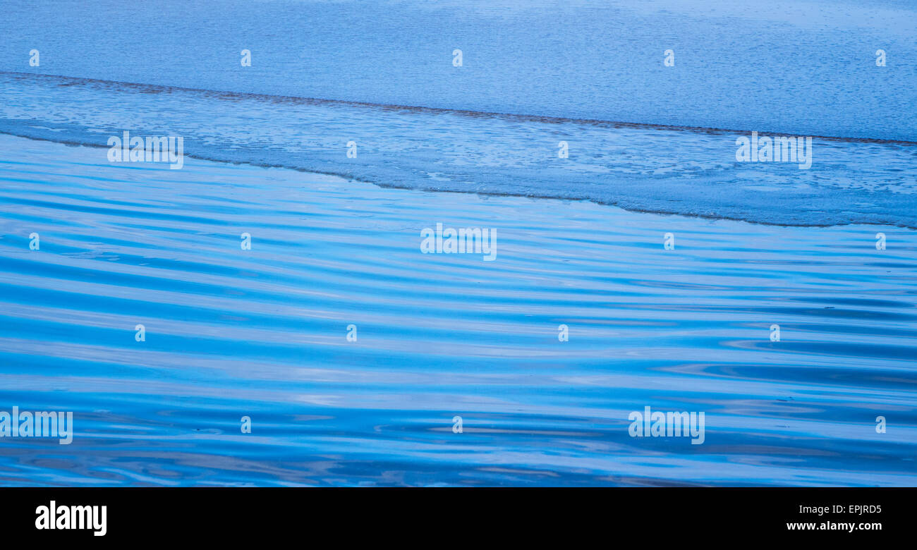 Serene empty beach gentle waves hi-res stock photography and images - Alamy