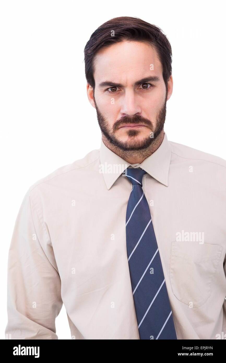 Portrait of an angry businessman Stock Photo - Alamy
