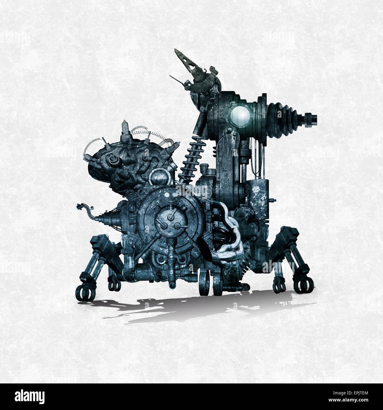 Scrap with Brain Stock Photo - Alamy