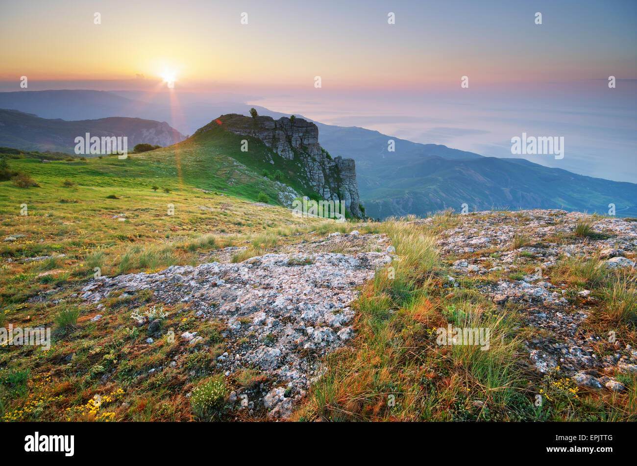 Mountain landscape. Composition of nature Stock Photo - Alamy
