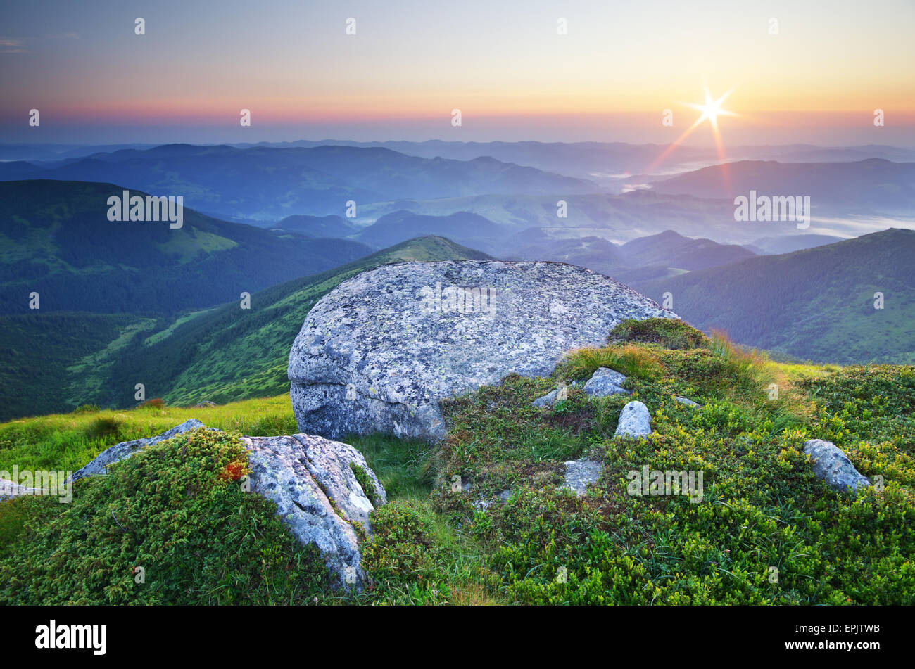 Mountain landscape. Composition of nature Stock Photo - Alamy