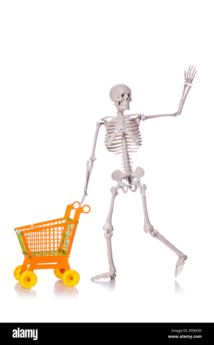 Shopping cart and skeleton hi-res stock photography and images - Alamy