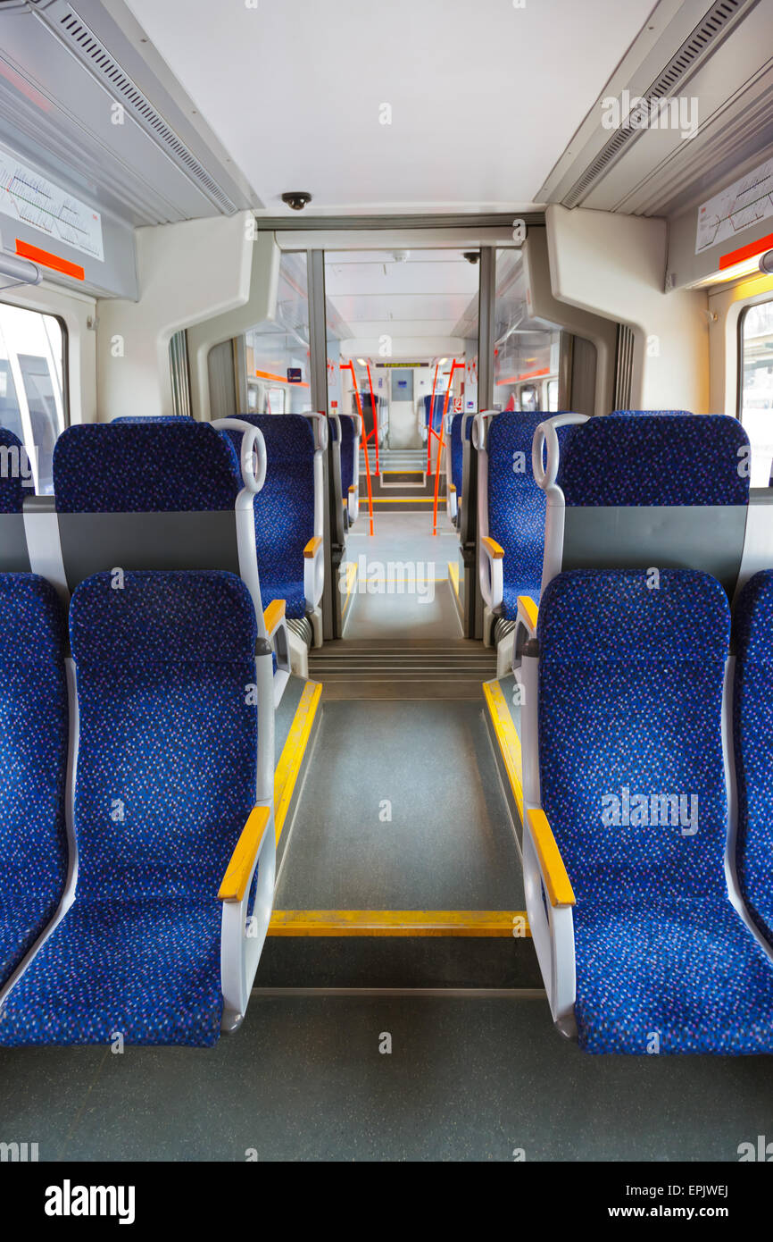 Interior of train Stock Photo - Alamy