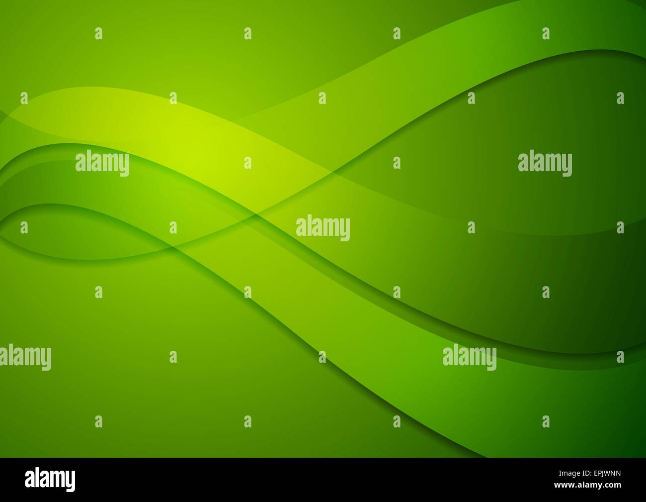 Bright green wavy background Stock Photo - Alamy