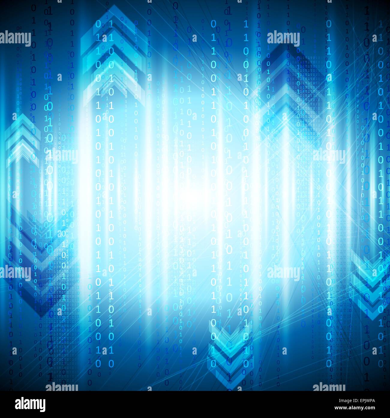 Shiny blue tech vector background Stock Photo - Alamy