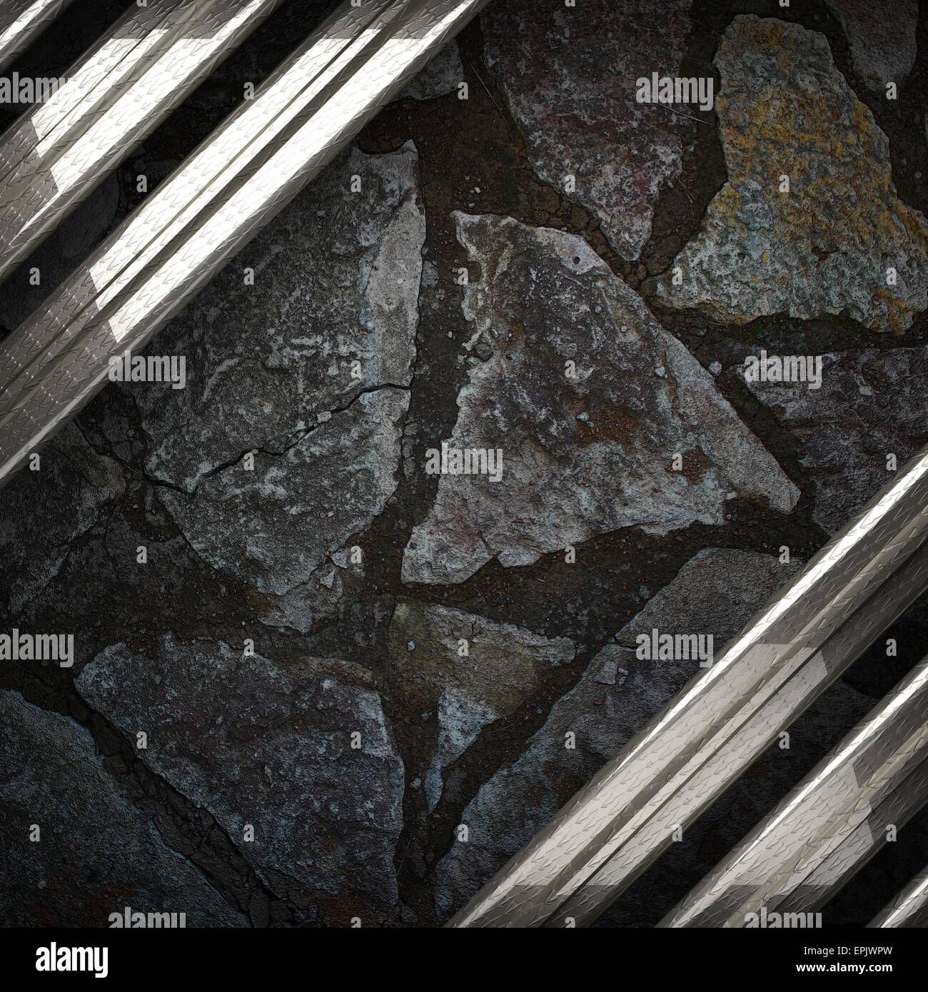 metal and stone background Stock Photo - Alamy