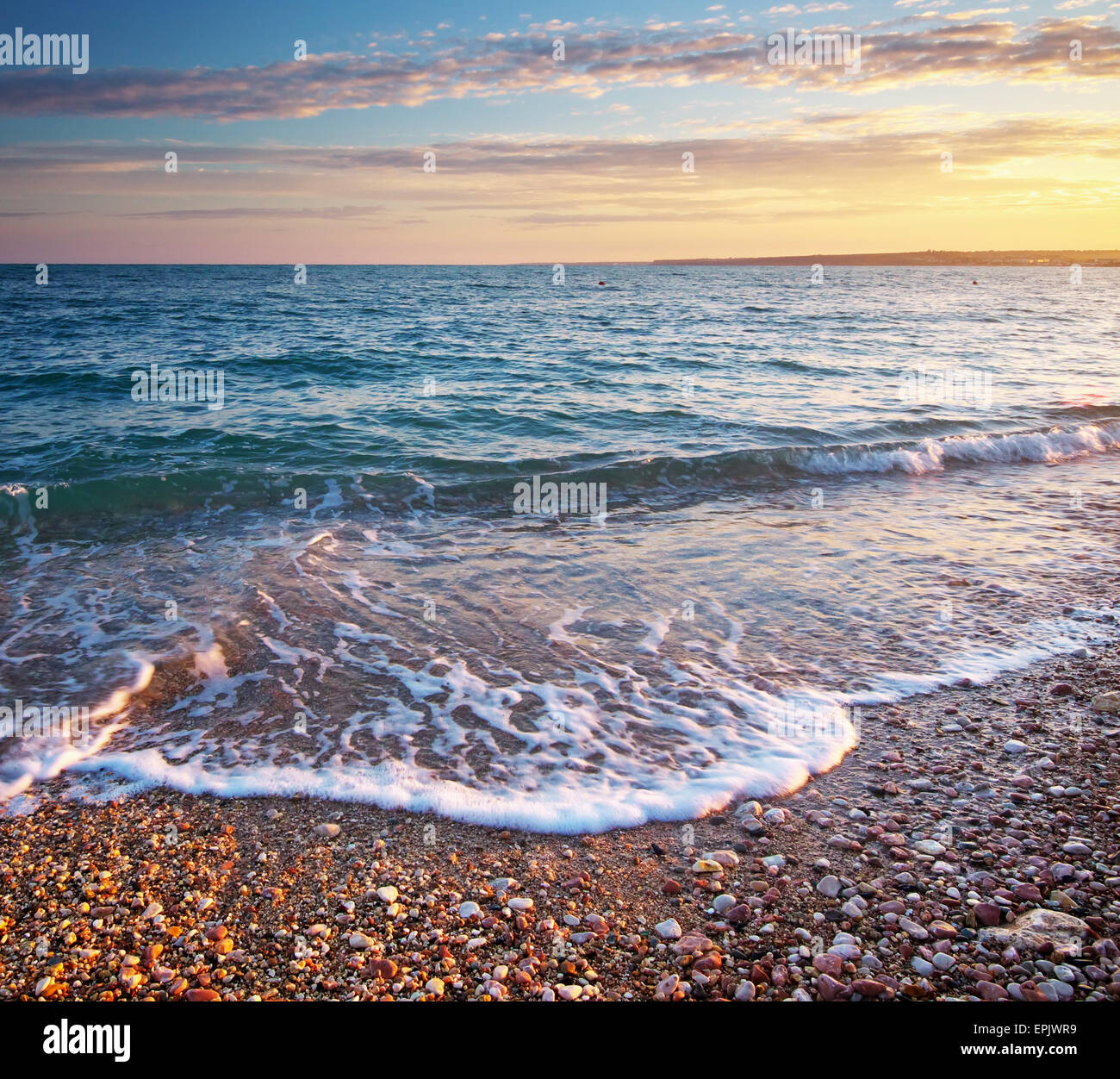Beautiful seascape. Composition of nature Stock Photo - Alamy