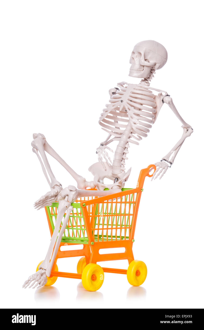 Shopping cart and skeleton hi-res stock photography and images - Alamy