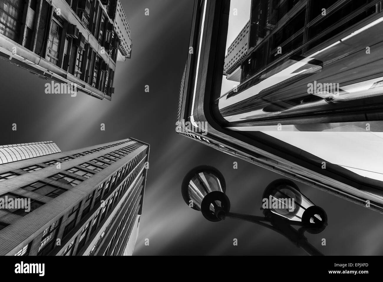 Fantasy cityscape Black and White Stock Photos & Images - Alamy