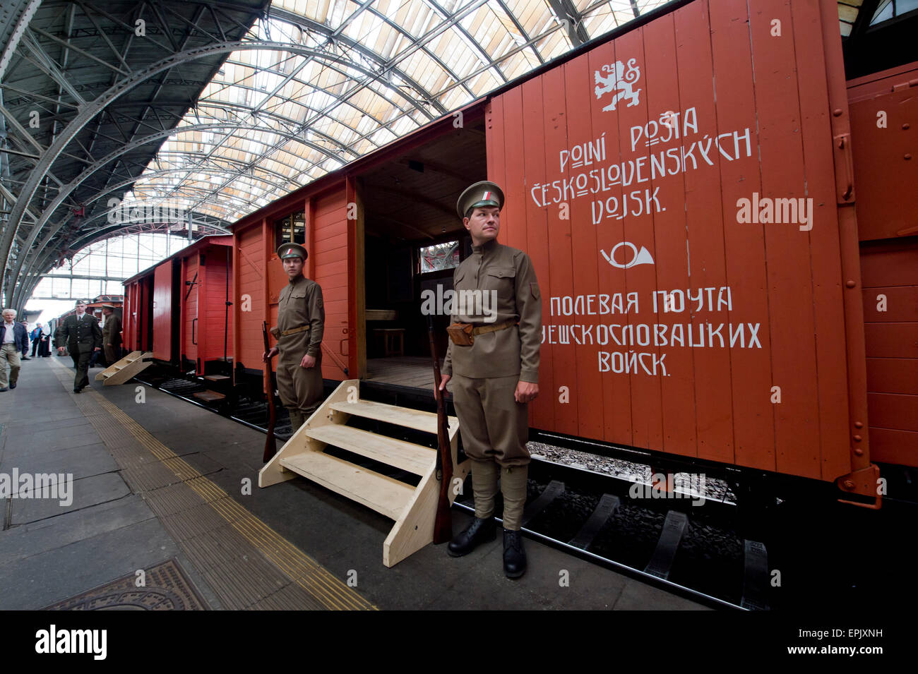 A replica of the train in which World War One Czechoslovak legions ...