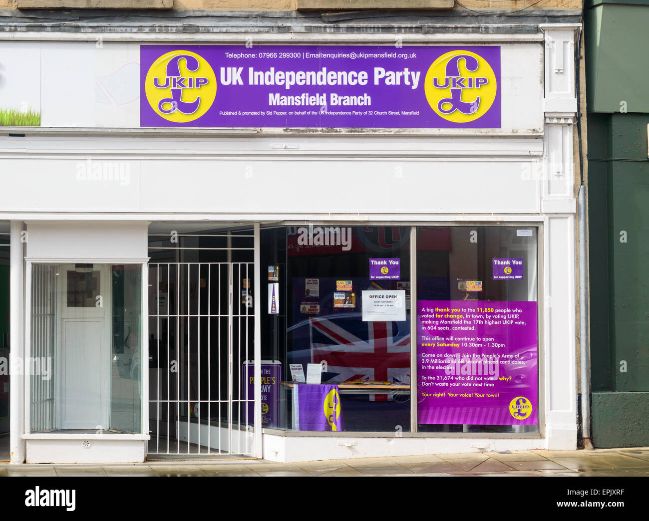 Ukip flag hi-res stock photography and images - Alamy