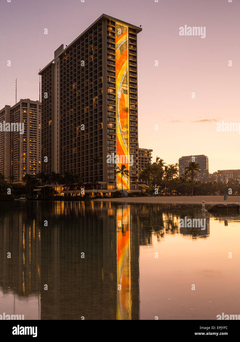 Hilton rainbow tower beachfront resort hi-res stock photography and ...