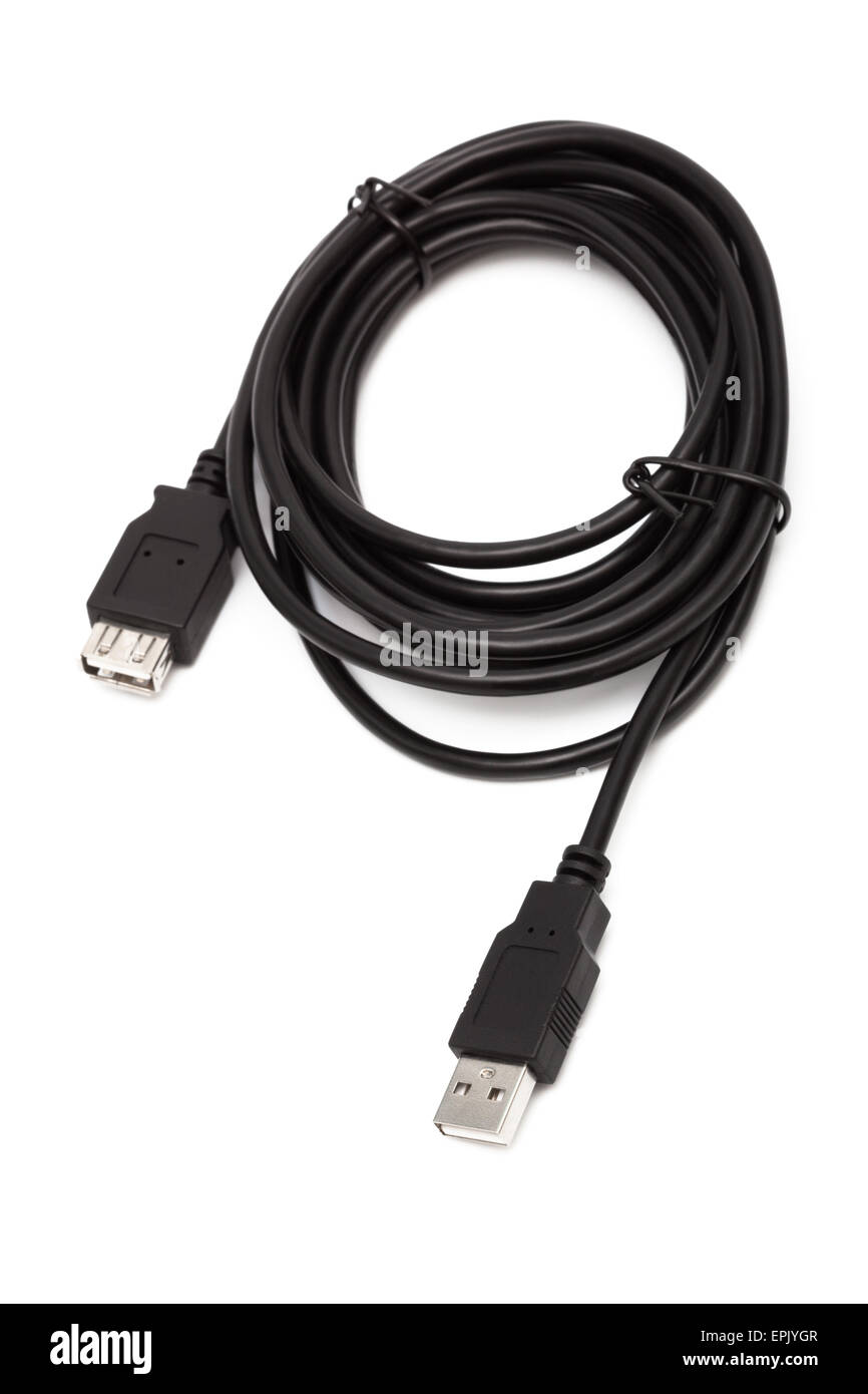 black usb cable Stock Photo - Alamy