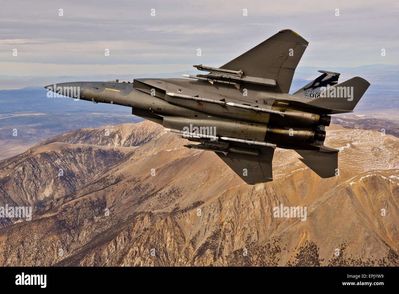 U.S. Air Force F-15 Eagle fighter aircraft in flight November 7, 2013 ...