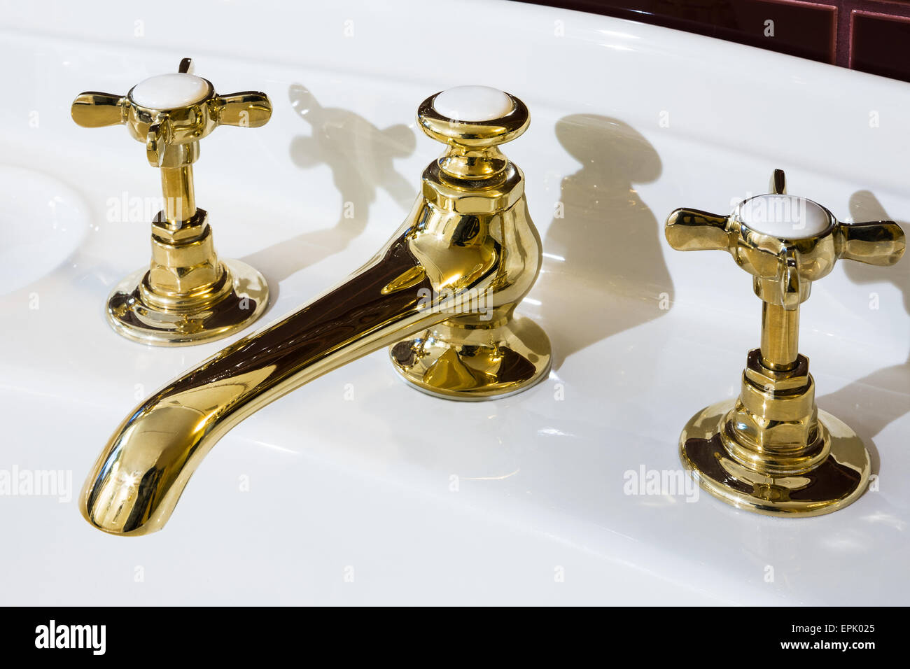 beautiful bronze taps Stock Photo - Alamy