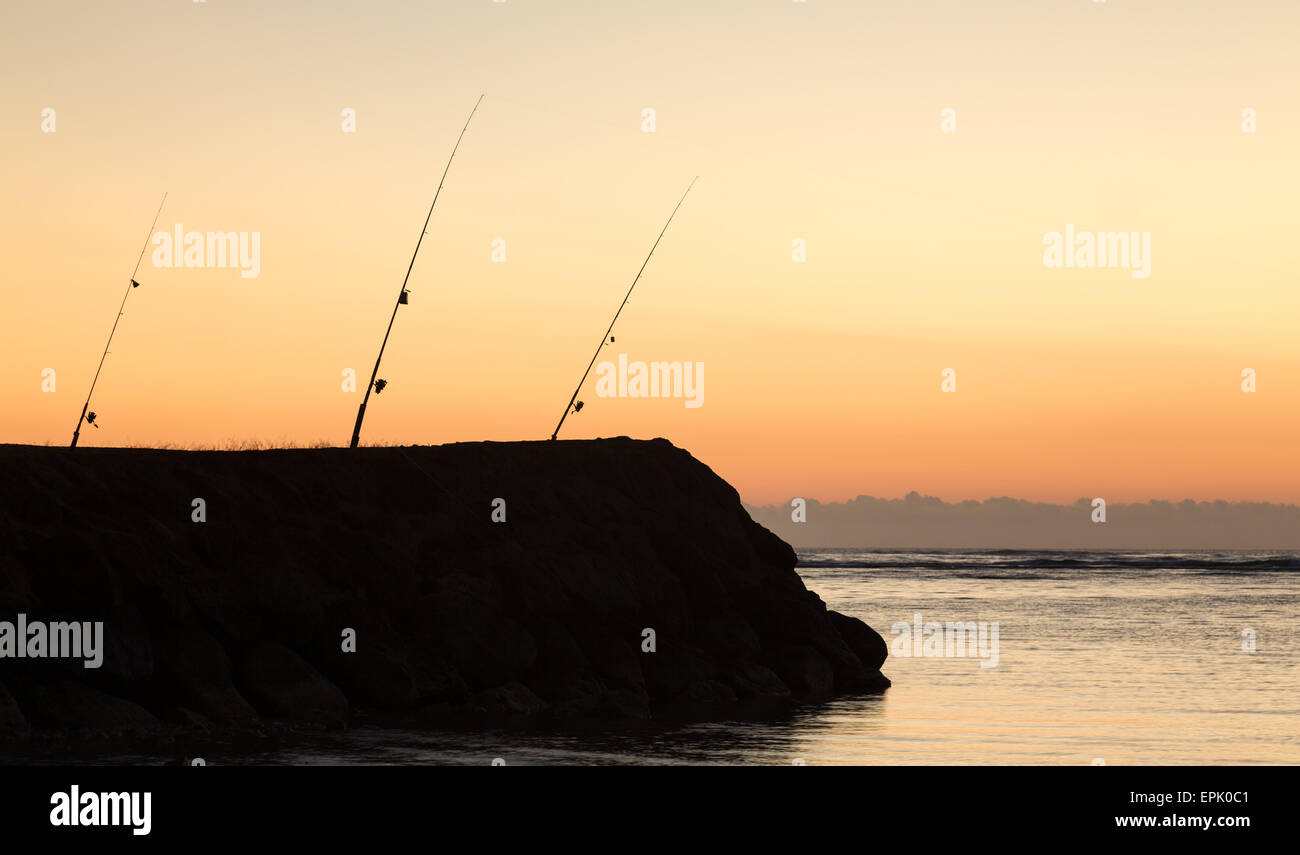 Three fishing rods hi-res stock photography and images - Alamy