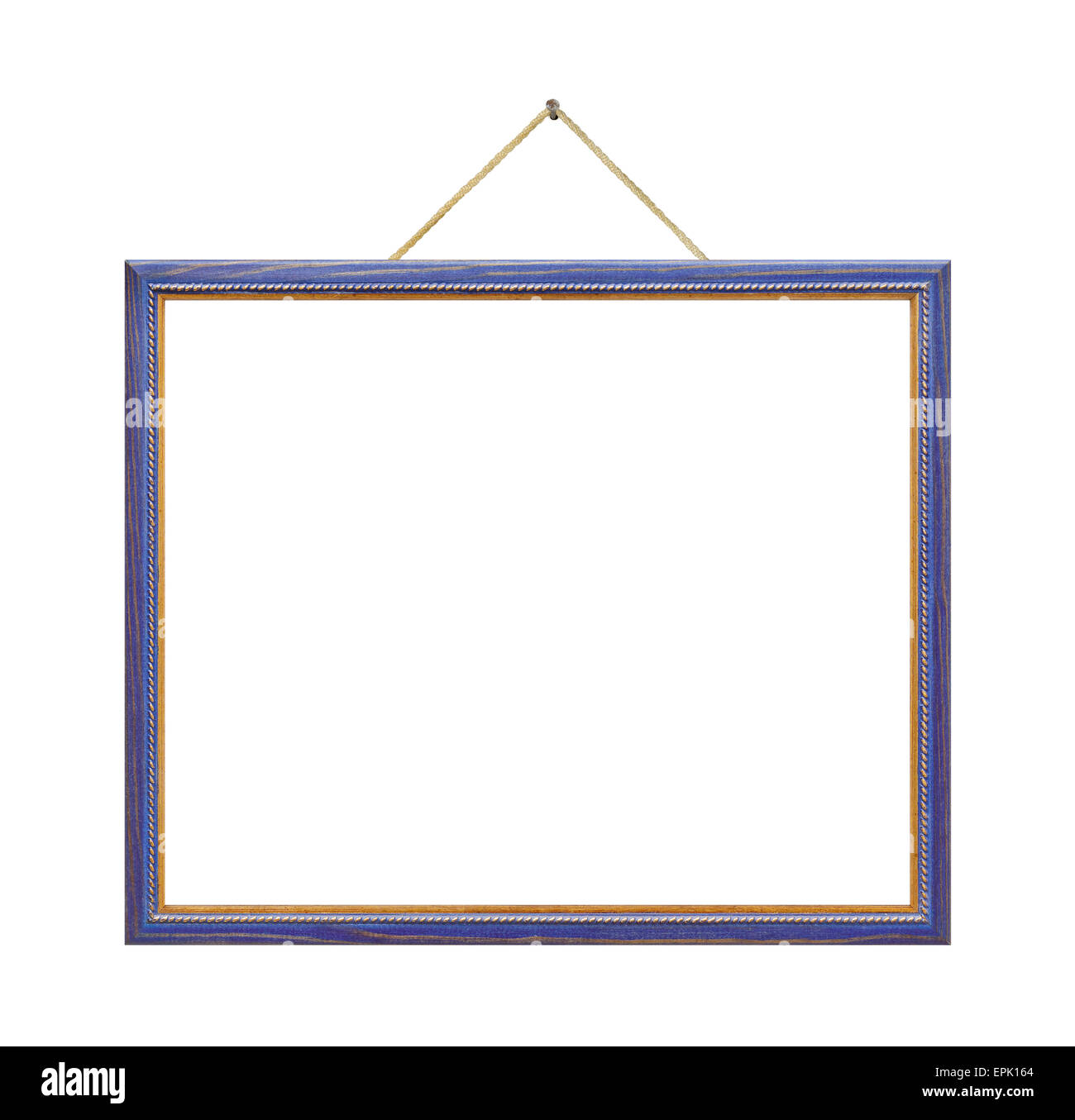 Retro frame on rope Stock Photo - Alamy